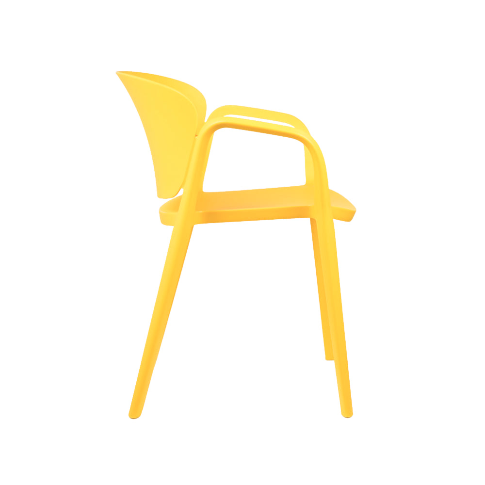 Buy Hangy PVC Cafe Chairs With Arm Rest Green Color at Wholesale Price ...