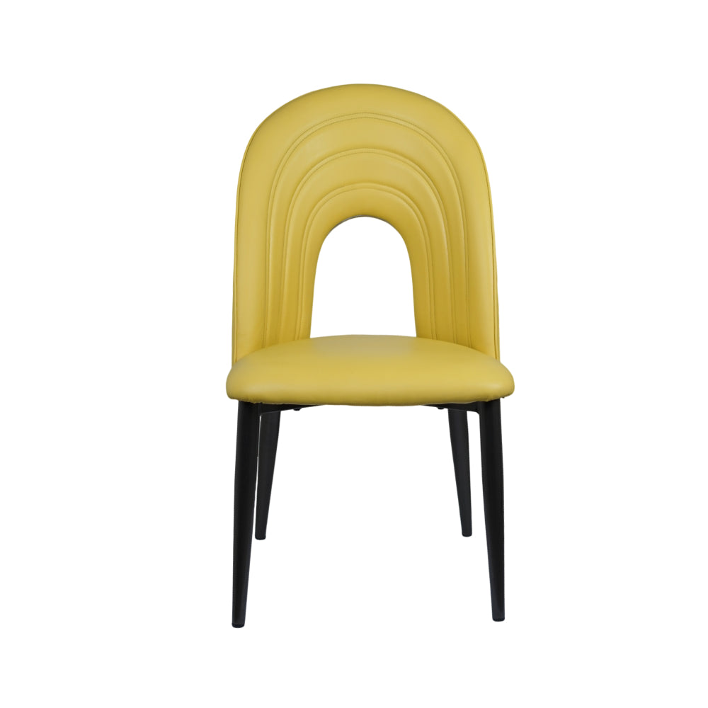 Buy IG Yellow Color Leather Dining Chair at Wholesale Price in India ...