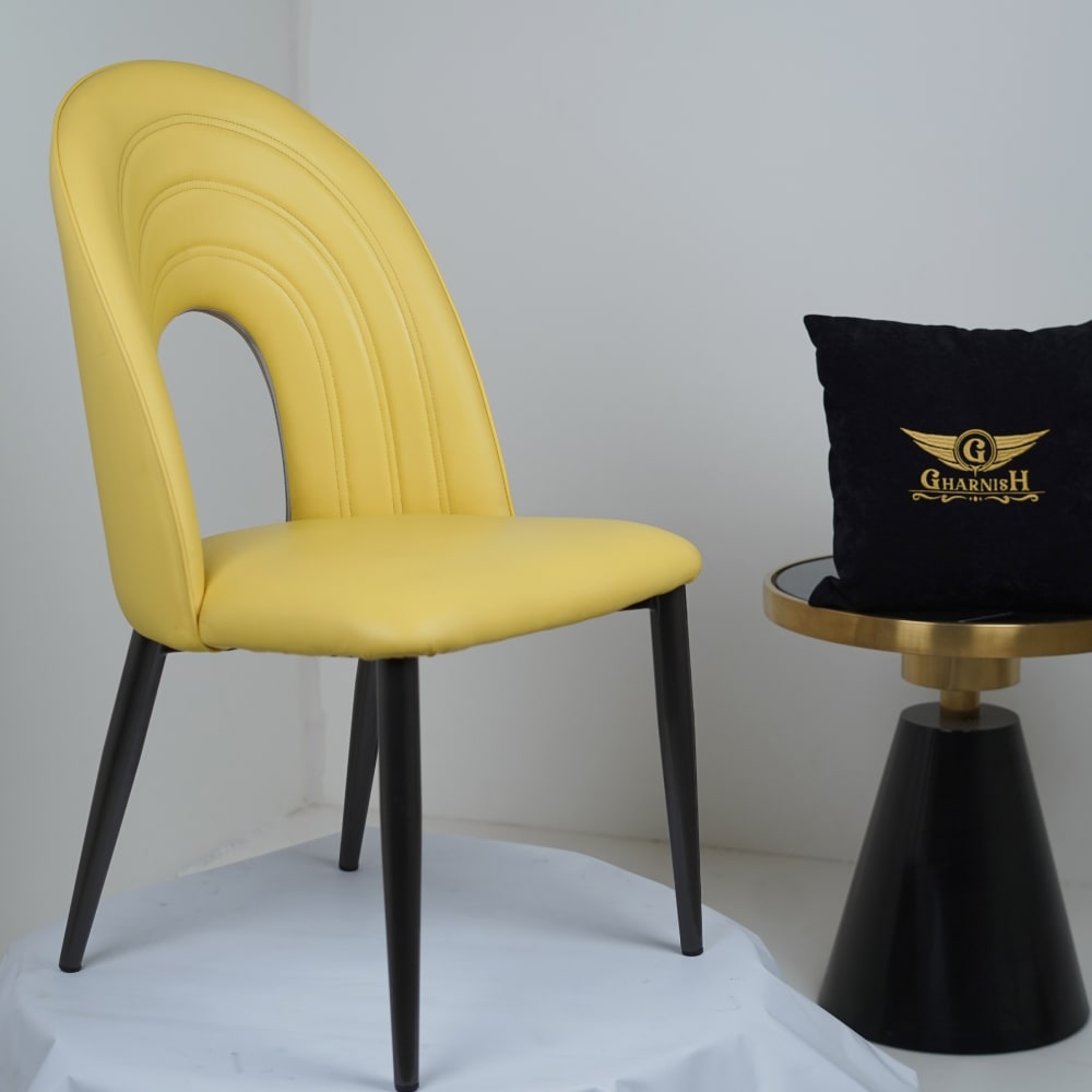 Buy IG Yellow Color Leather Dining Chair at Wholesale Price in India ...