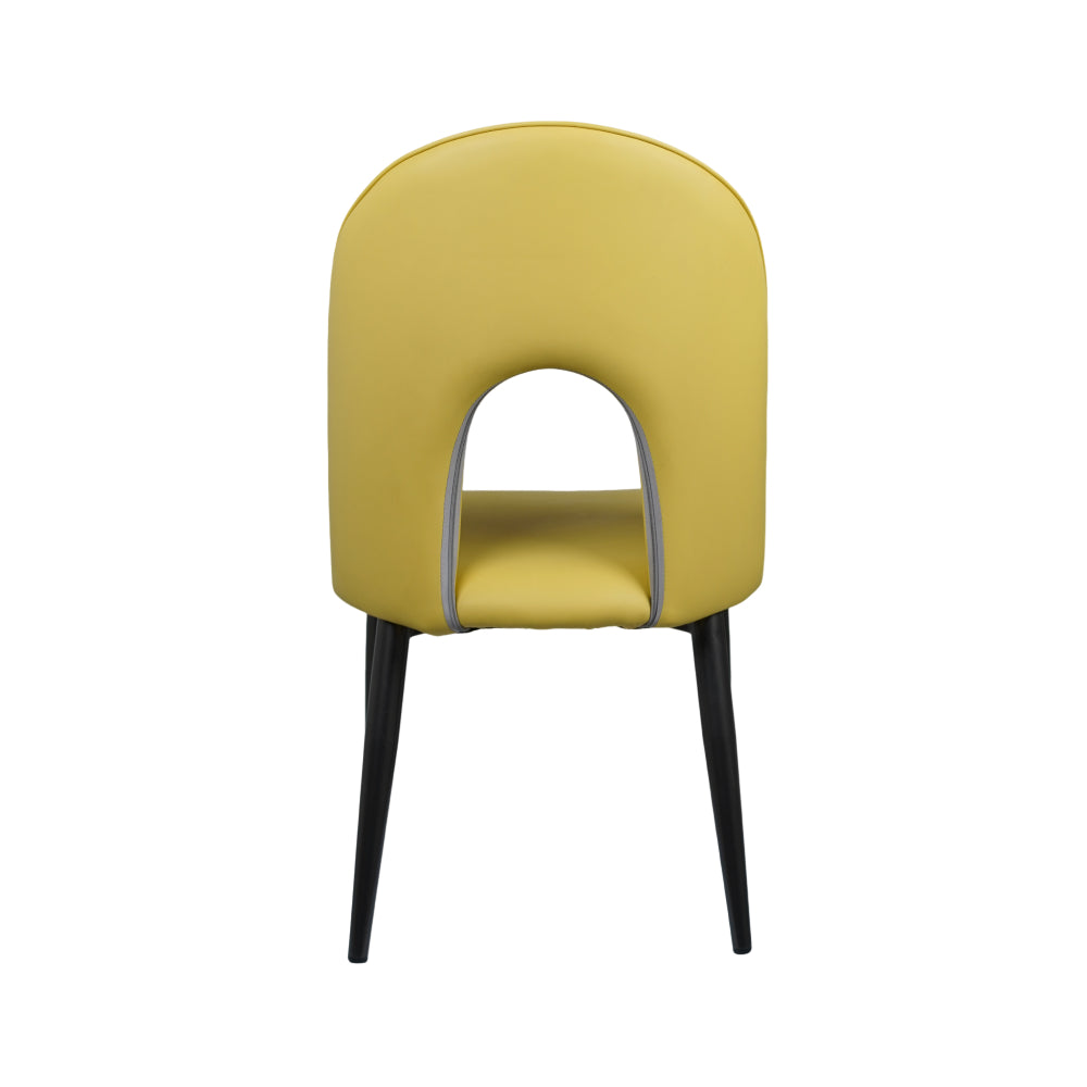 Buy IG Yellow Color Leather Dining Chair at Wholesale Price in India ...