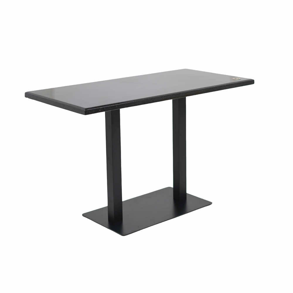 Buy Icon MS 4 Seater Restaurant Table Base Black Top– Gharnish