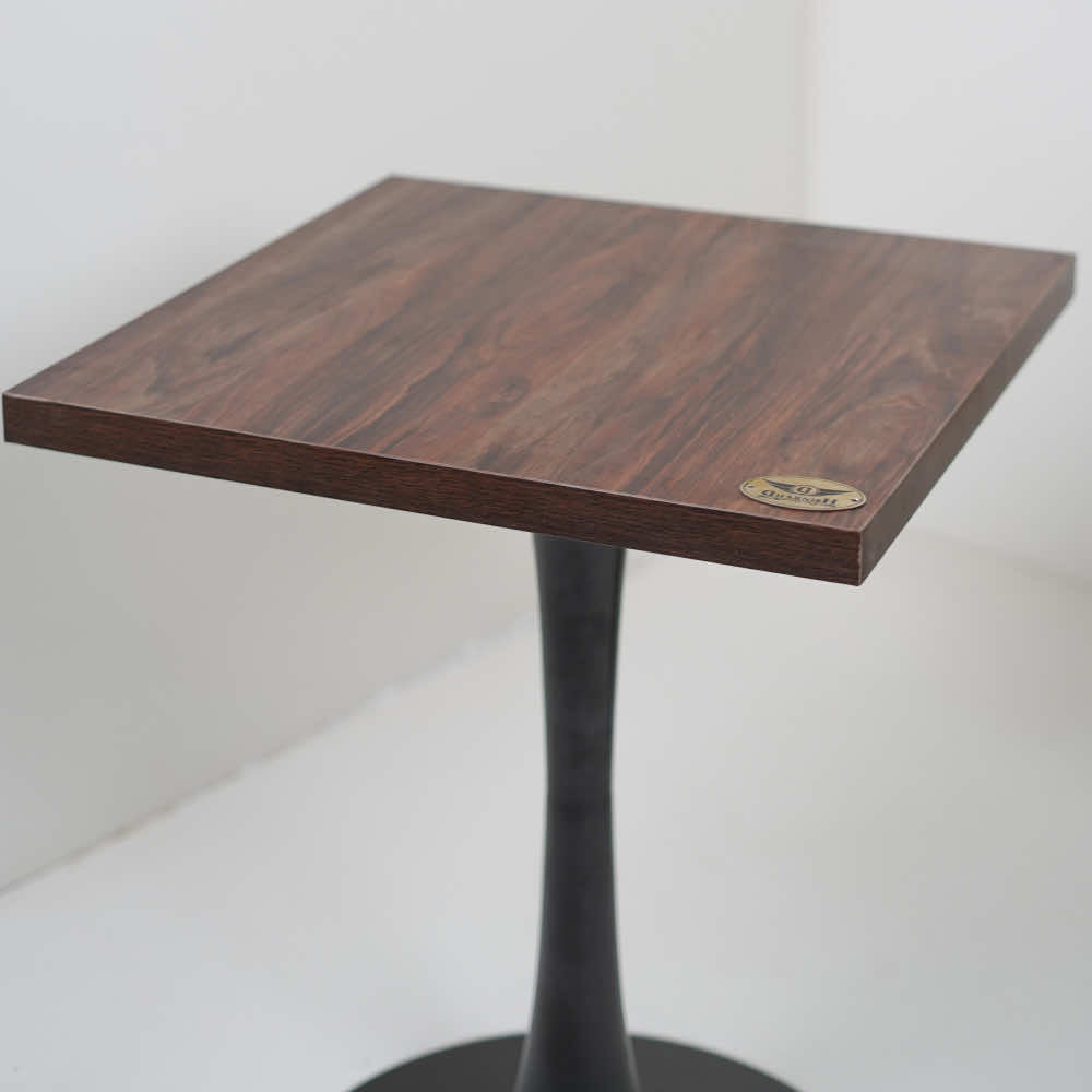 Buy 2 Seater Pole Table Base Walnut Top– Gharnish