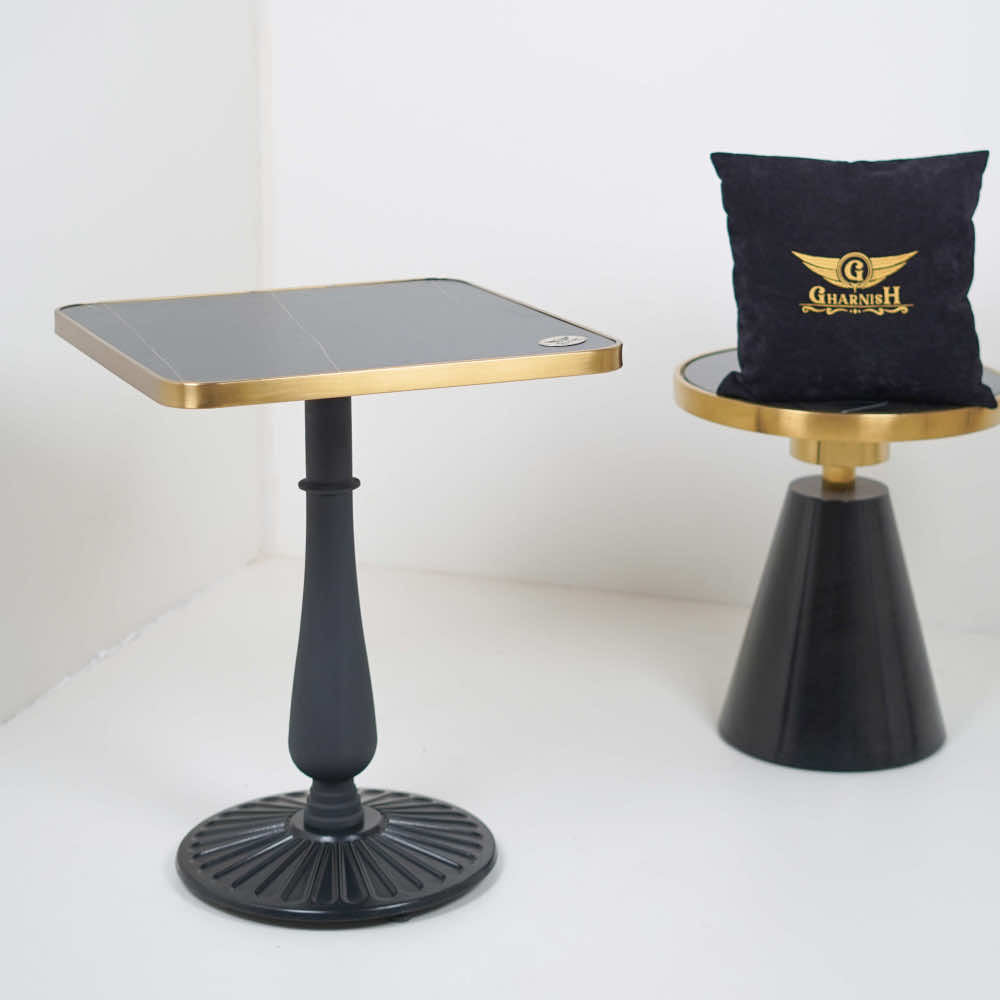 Buy Precast Table Base Tile Top With Gold Edge Banding at Wholesale ...