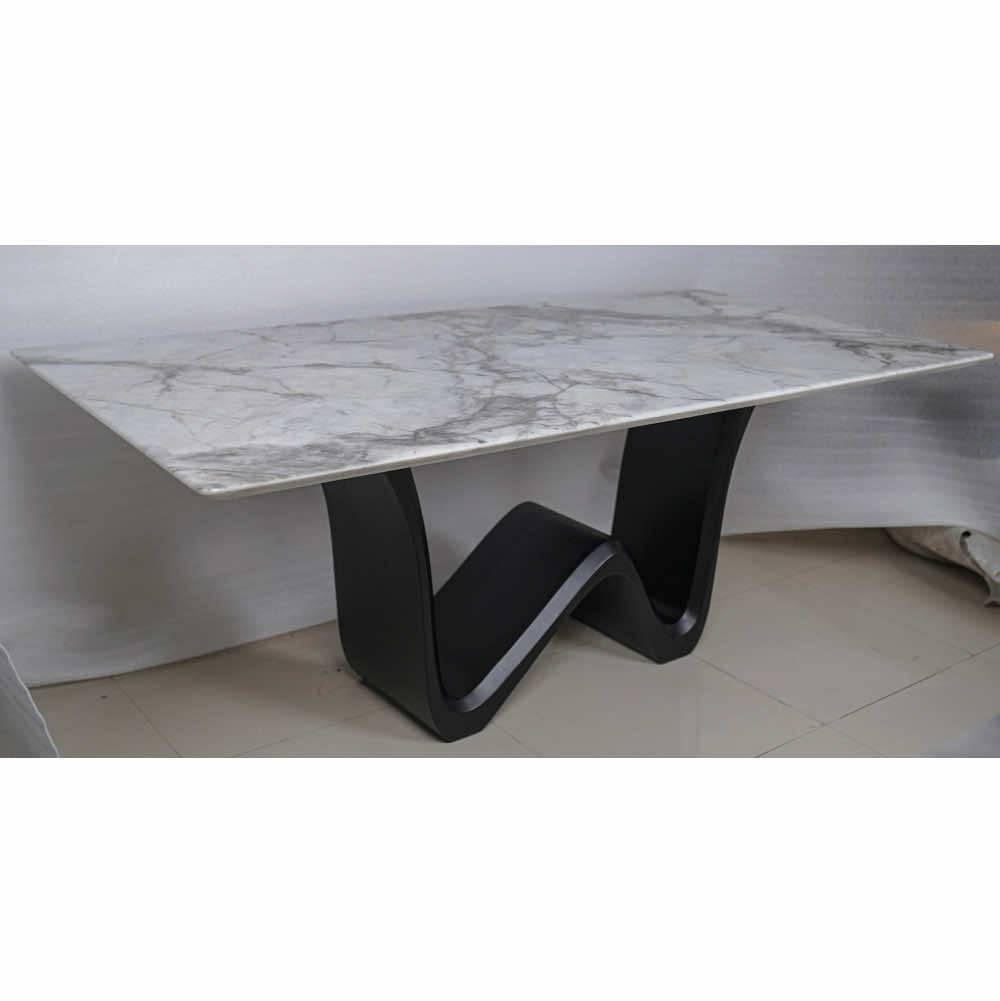 Buy Wavy 6 Seater Dining Table at Wholesale Price in India– Gharnish