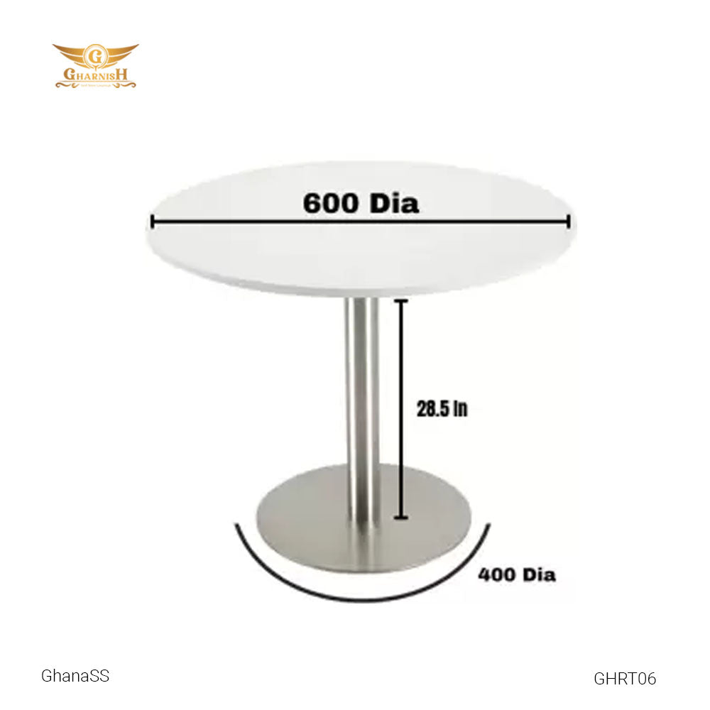Ghana SS - Restaurant / Cafe Round Dining Table with SS Wholesale ...